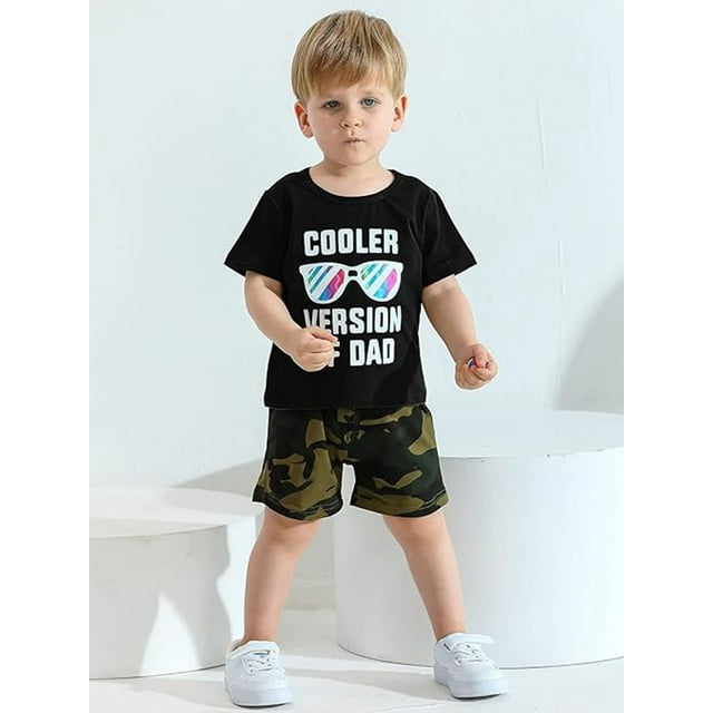 CARETOO Toddler Boy Clothes Baby Leisure Outfits Summer Letter Printed ...