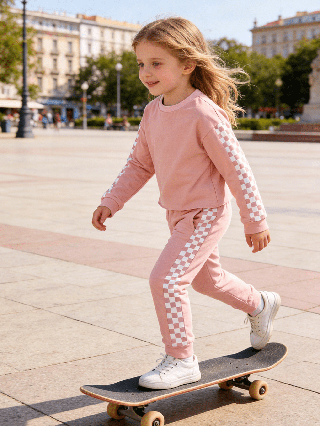 CARETOO Toddler Girl Clothes Pullover Sweatsuit Long Sleeve Sweatshirt ...