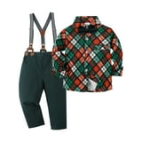 CARETOO Toddler Suit Boy Dress Clothes Set Toddler Formal Outfit Shirt ...