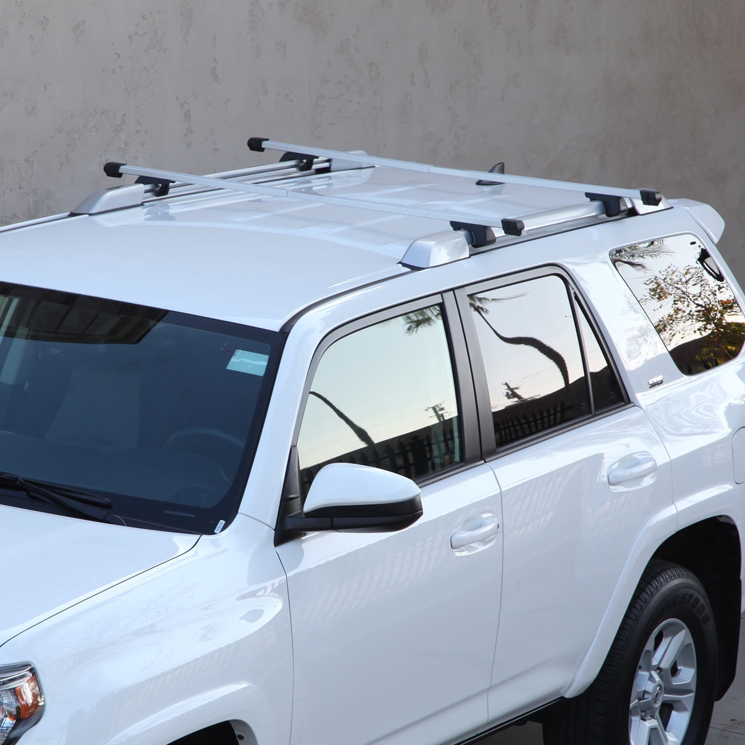CargoLoc Adjustable Roof Top Cross Bar Set - Adjustable up to 55" (2 ...