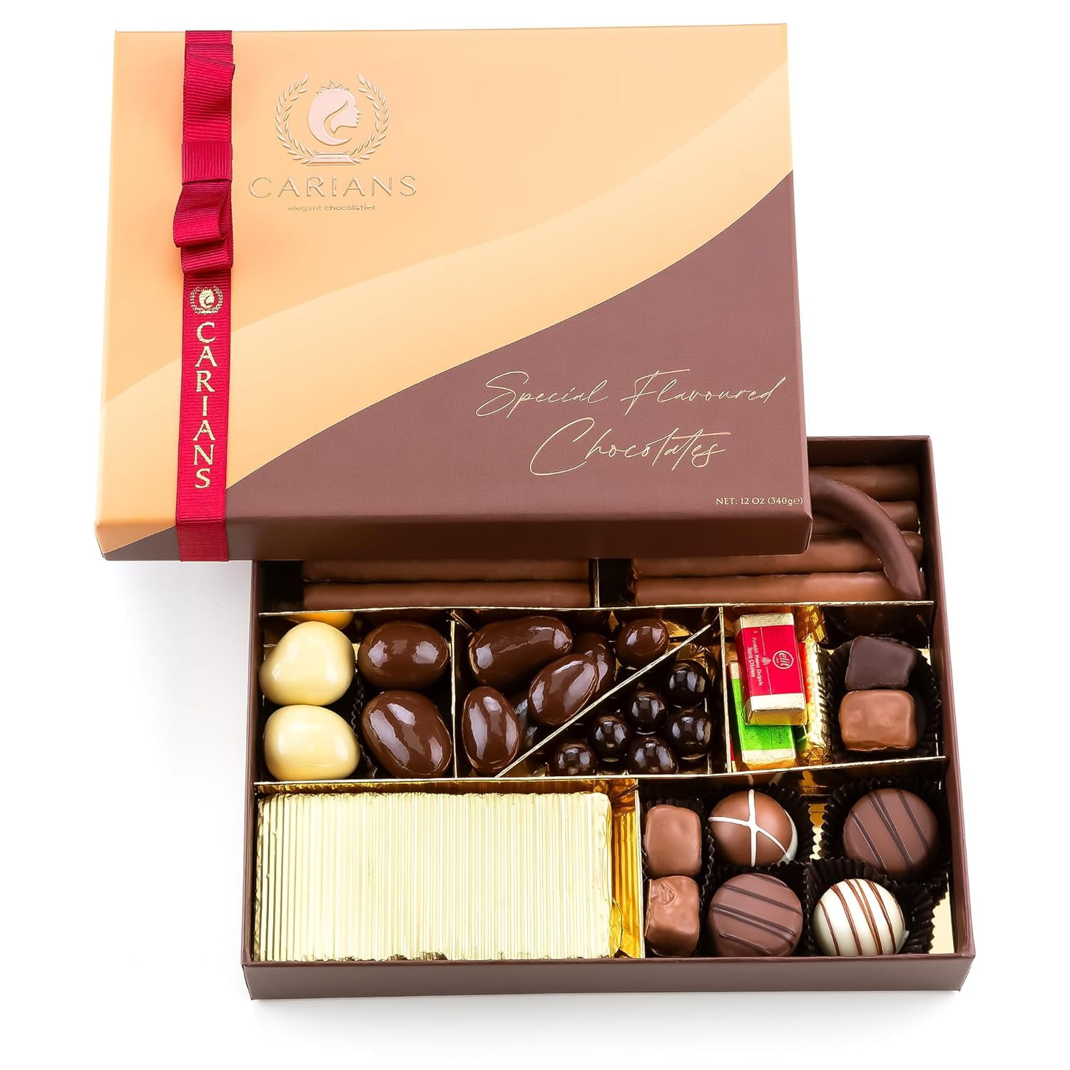 CARIANS Chocolate Gift Box, Luxury Holiday Assortment Pralines ...