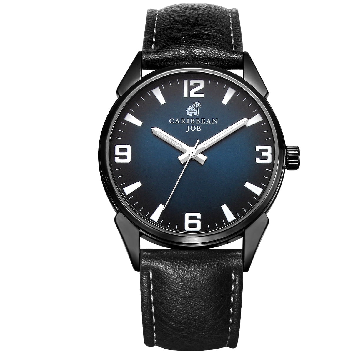 Carribean Joe Men's Analog Watch, Quartz Movement,Gunmeal Round Alloy ...