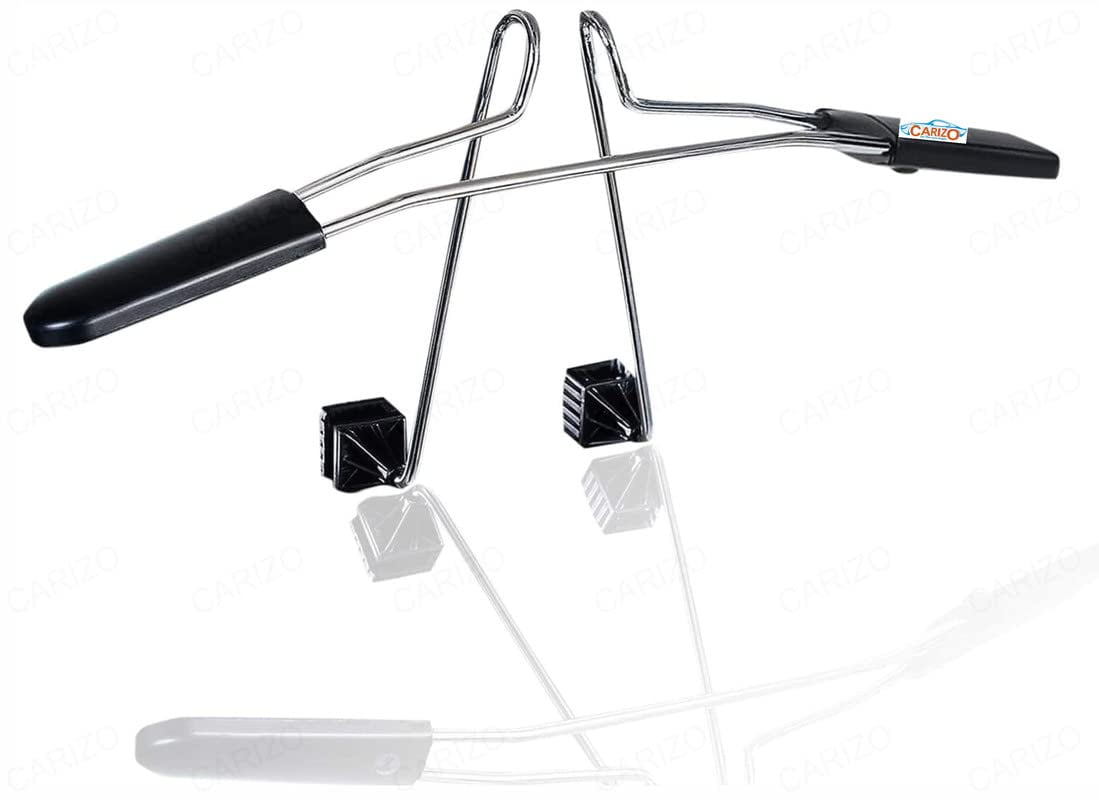 CARIZO Chrome Headrest Car Hanger Clothes Holder Travel Vehicle Jacket ...