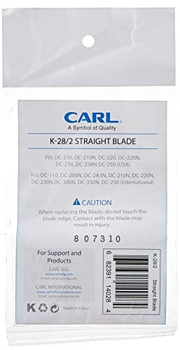 CARL K-28/2 Replacement Straight Blade for The DC-210/220/238/2501 ...