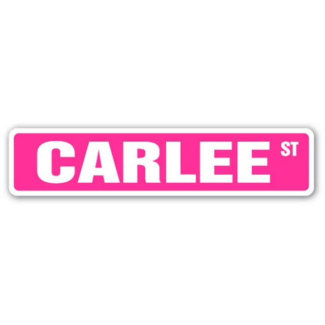 CARLEE Street Sign Childrens Name Room Sign | Indoor/Outdoor | 30" Wide ...