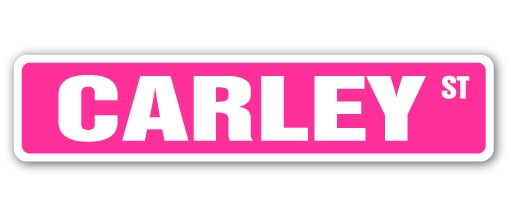CARLEY Street Sign Childrens Name Room Sign | Indoor/Outdoor | 18" Wide ...