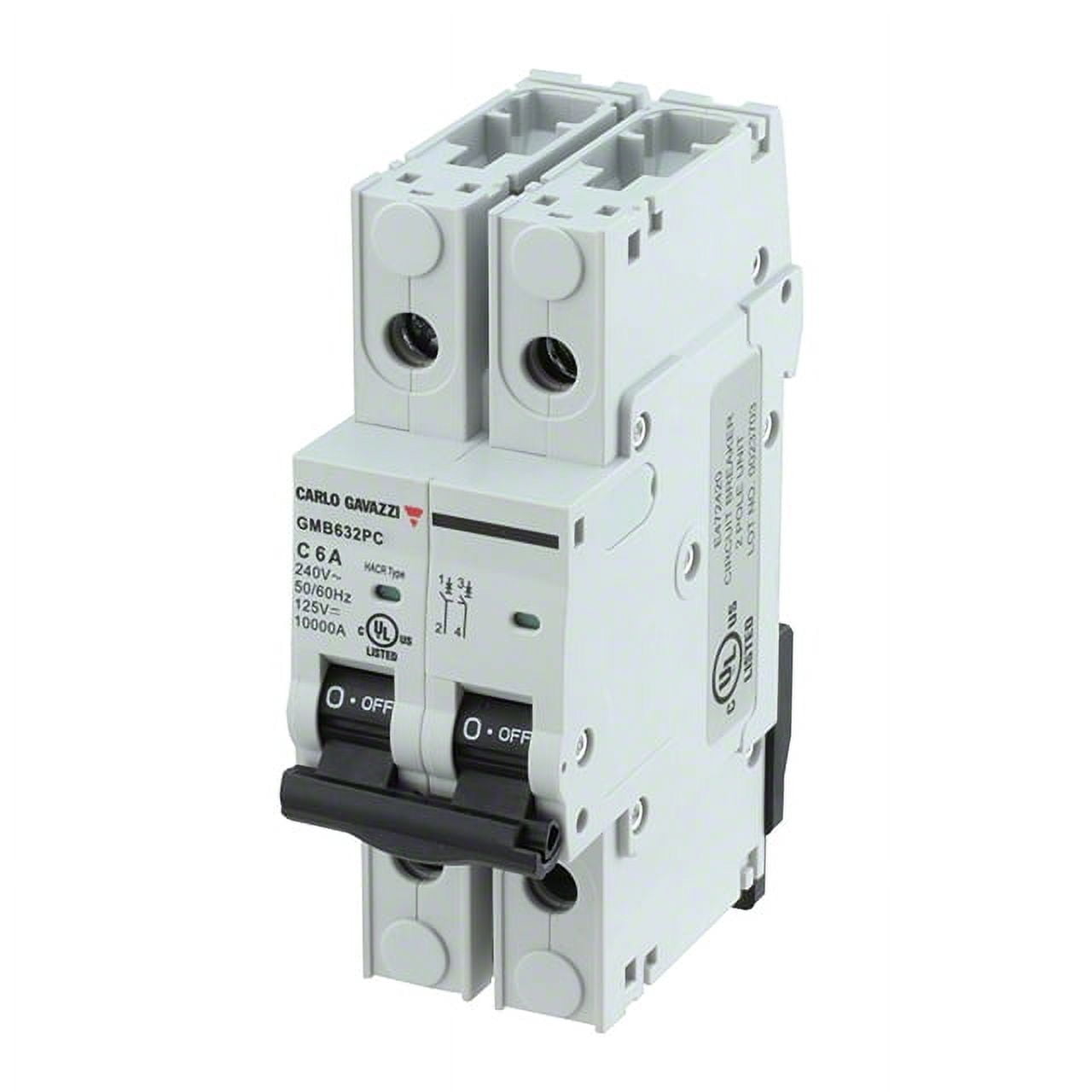 CARLO GAVAZZI GMB632PC25, Circuit Breakers MCB UL489 C 2P 25A LUG T ...