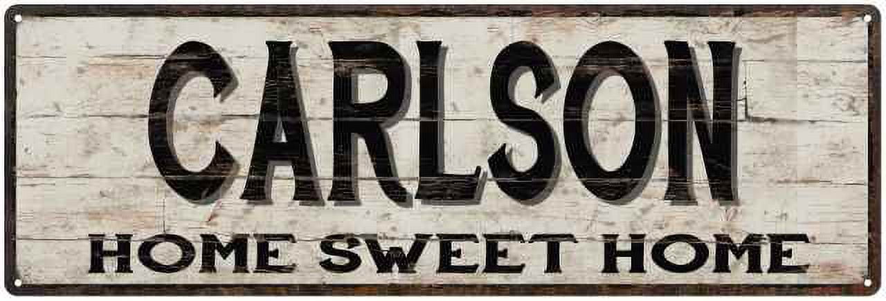 CARLSON Rustic Home Sweet Home Sign Gift 6x18 Metal Decor 106180084225 ...