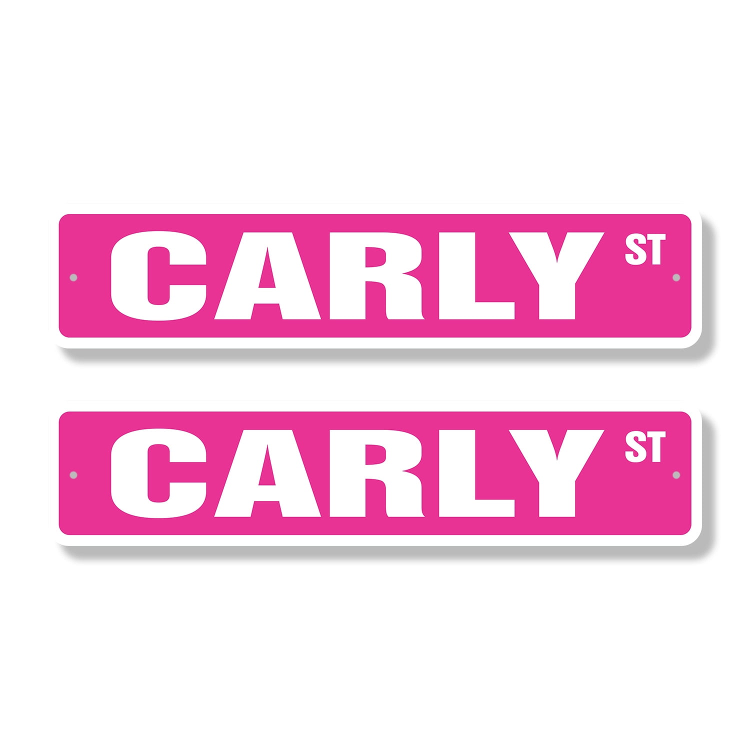CARLY Classic Street Sign (2 Pack) Childrens Name Room Sign Road Sign ...