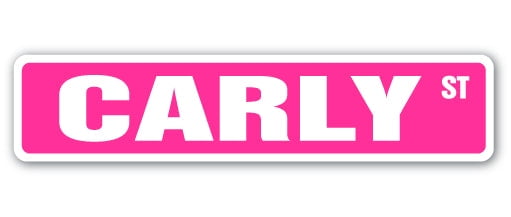 CARLY Street Sign Childrens Name Room Sign | Indoor/Outdoor | 36" Wide ...