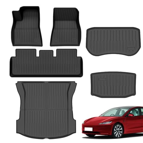 CARMALU Floor Mats for Tesla Model 3 2021 2022 2023,Custom Full Cover ...