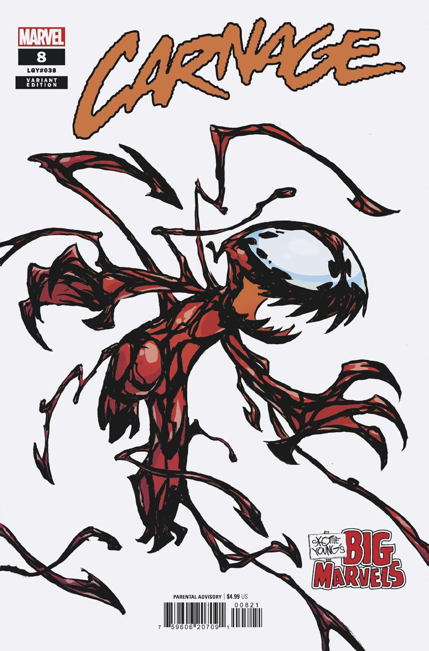 CARNAGE #8 SKOTTIE YOUNG'S BIG MARVEL VARIANT - Walmart.com