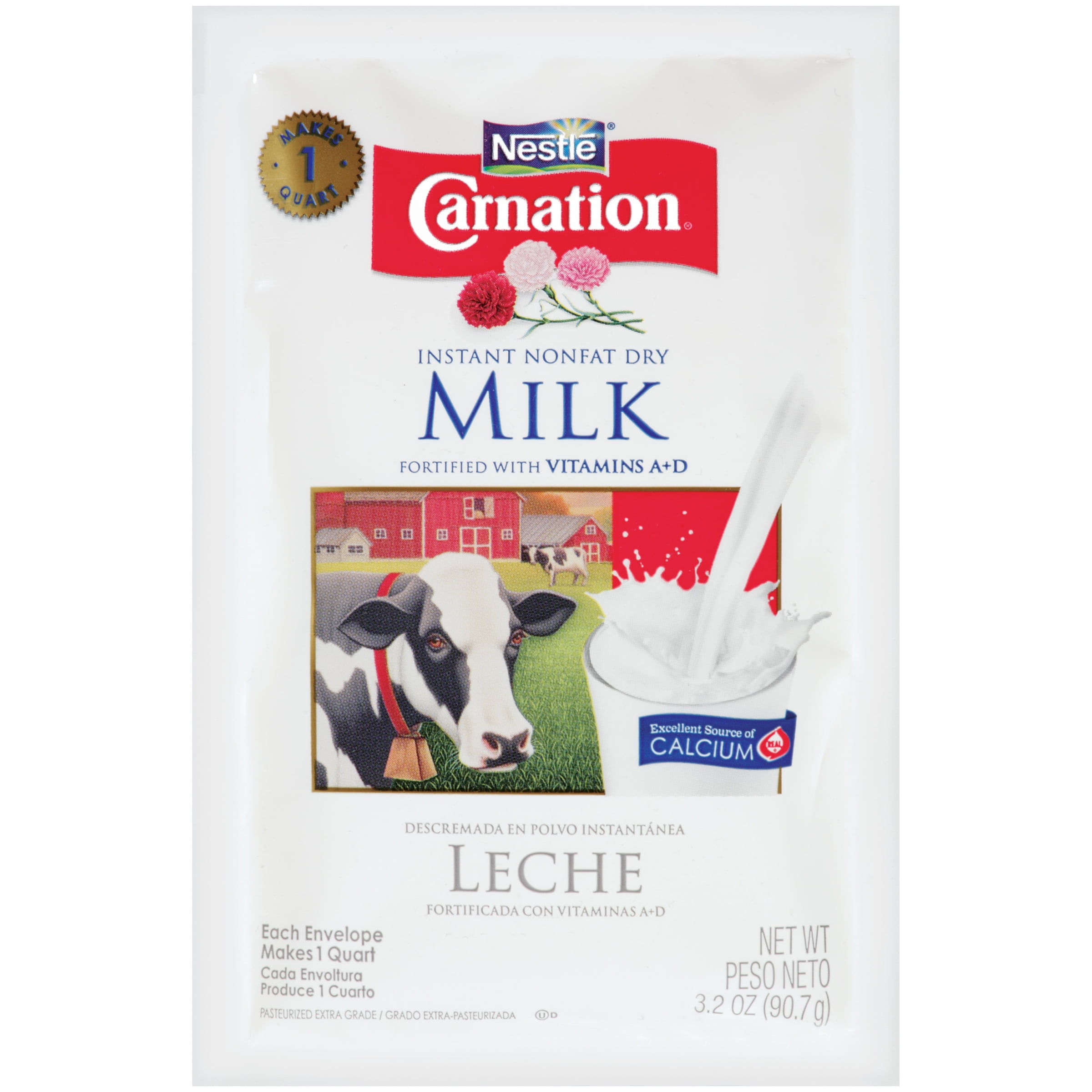 CARNATION Instant Nonfat Dry Milk 3.2 oz. Pouch - Walmart.com