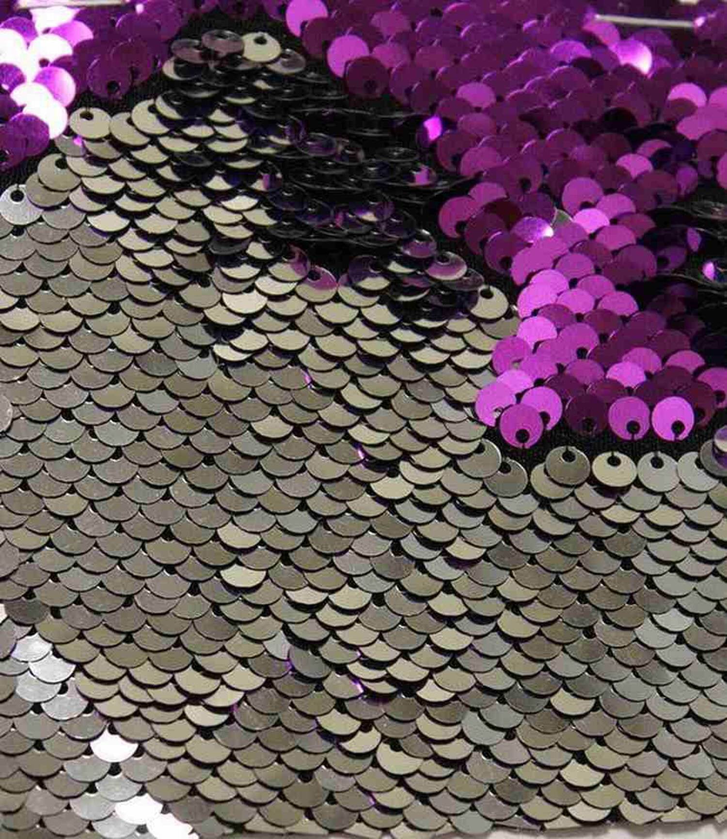 CARNIVAL Color Changing Sensory Wall Reversible Sequin Fabric, 52 Inch ...