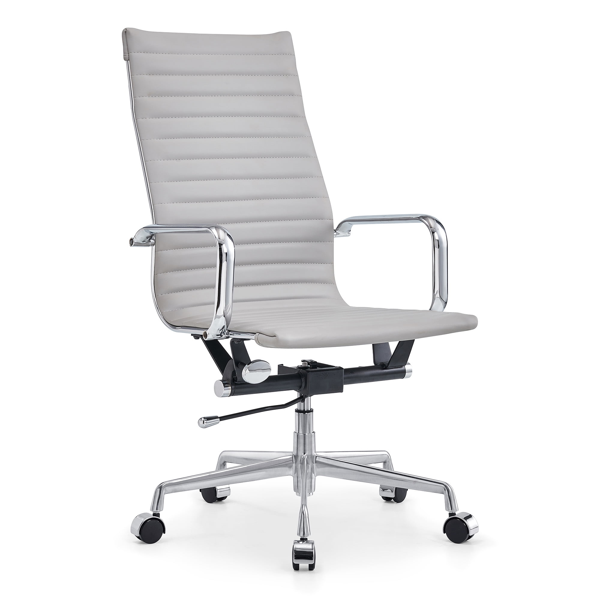 CAROCC High Back Office Chair with Back Support, Gray Swivel Desk Chair ...