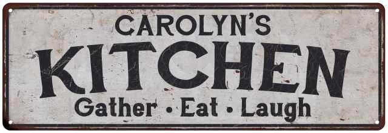 CAROLYN's Kitchen Gift Rustic Chic Decor Gift 6x18 Sign 206180051728 ...