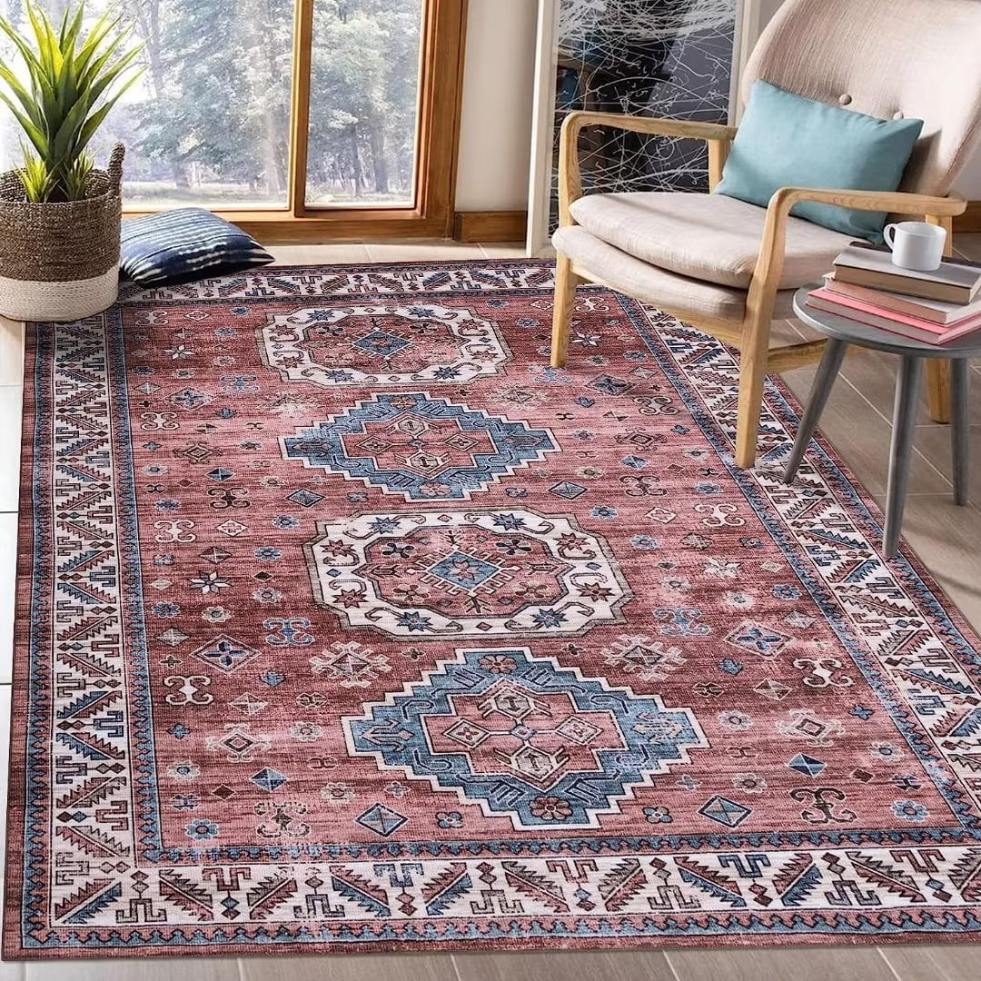CAROMIO 8x10 Feet Easy Clean Area Rug for Living Room, Bedroom, Kitchen ...