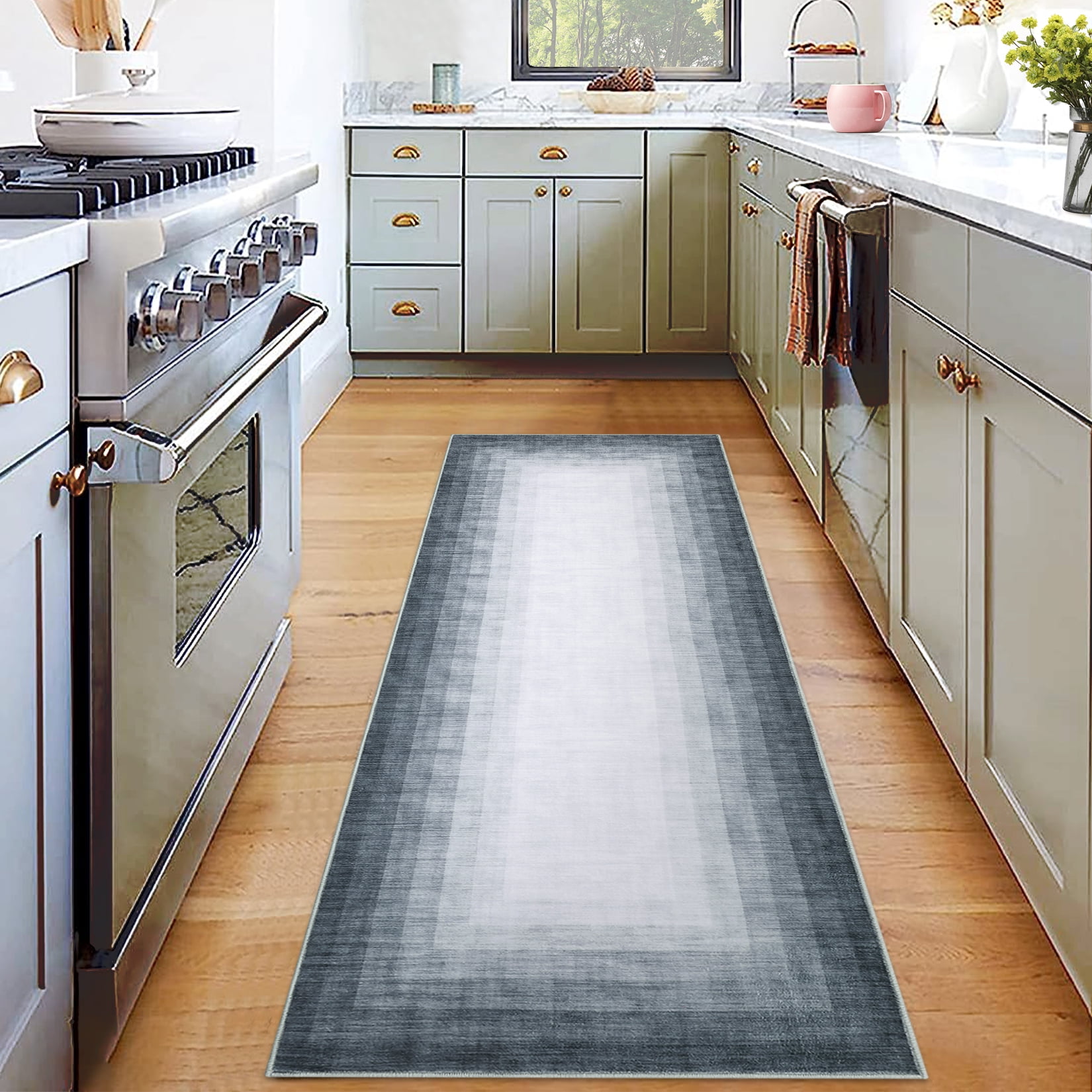 CAROMIO Rug Modern Bordered Area Rug for Living Room Dining Room Rug ...
