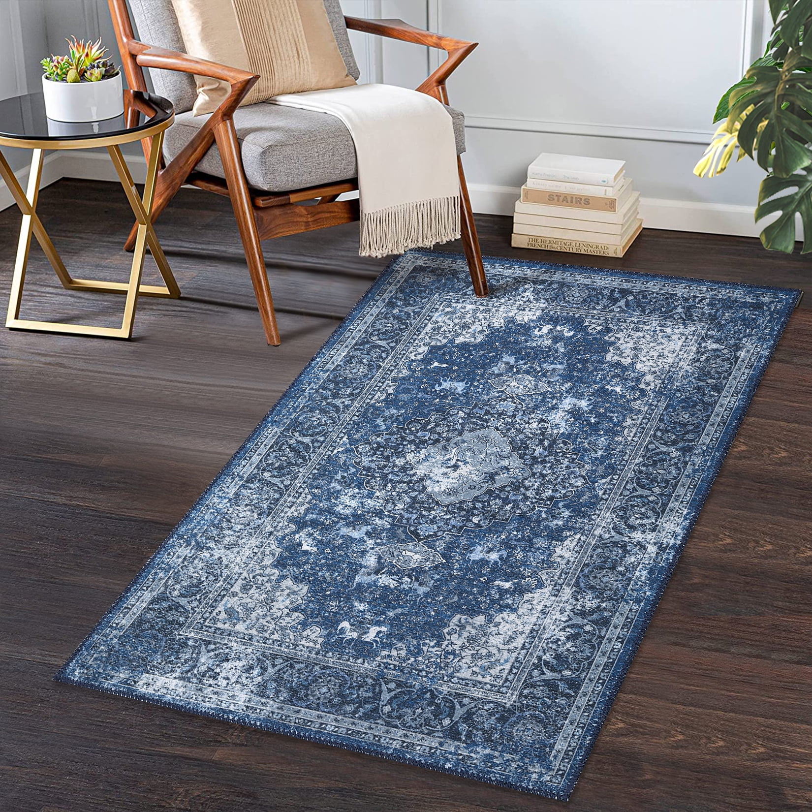 CAROMIO Small Rug for Living Room Washable Rug Vintage Rug Boho ...