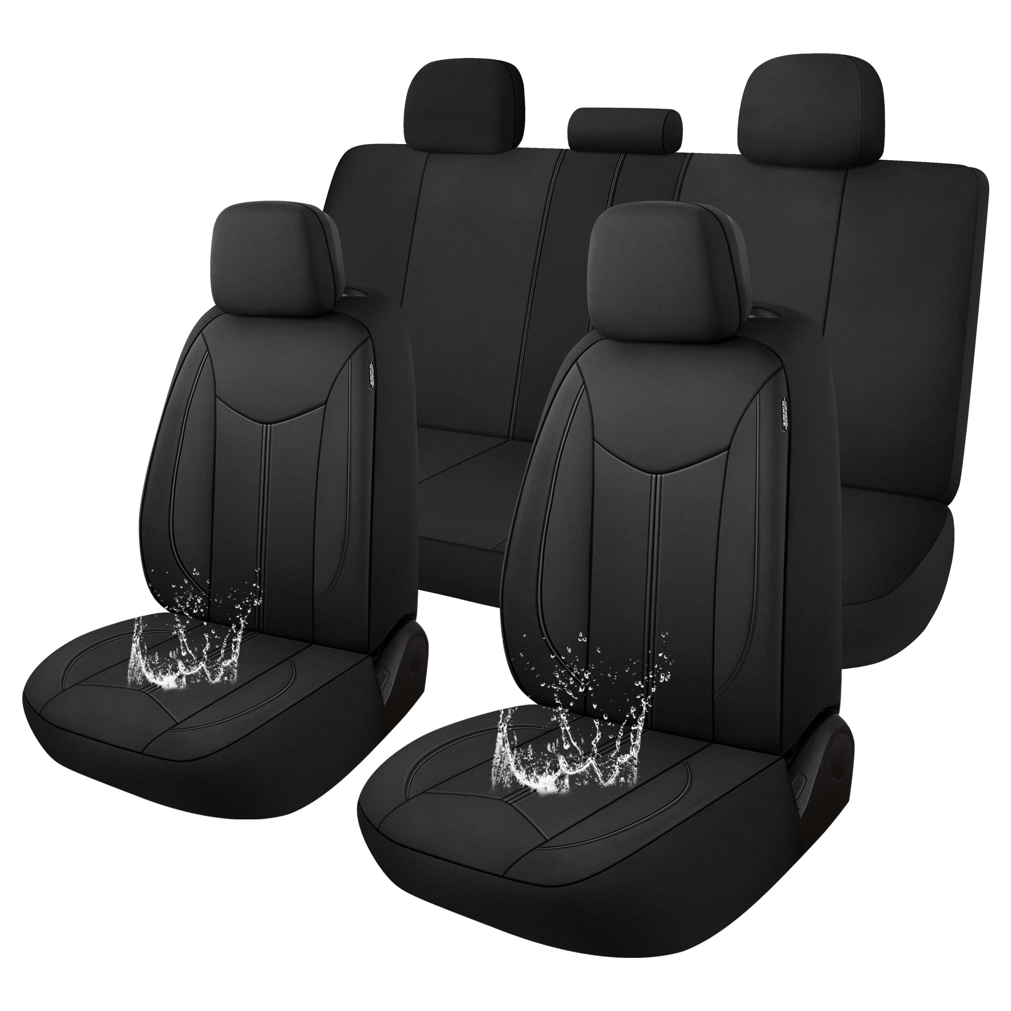 CAROMOP Waterproof Car Seat Cover Full Seats, Neoprene Seat Covers for ...