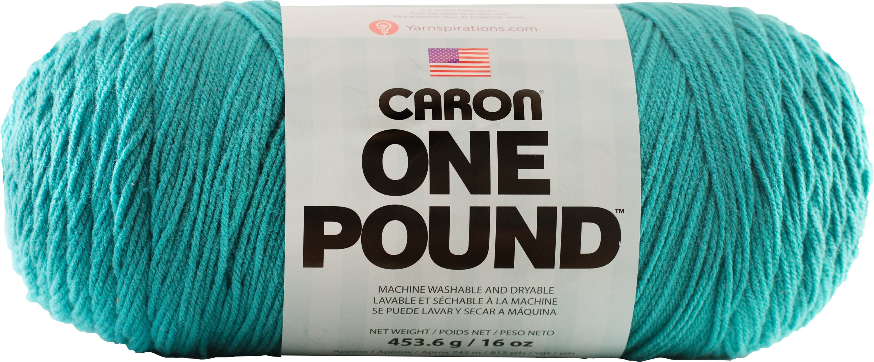 CARON ONE POUND YARN (454G/16OZ), AQUA - Walmart.com