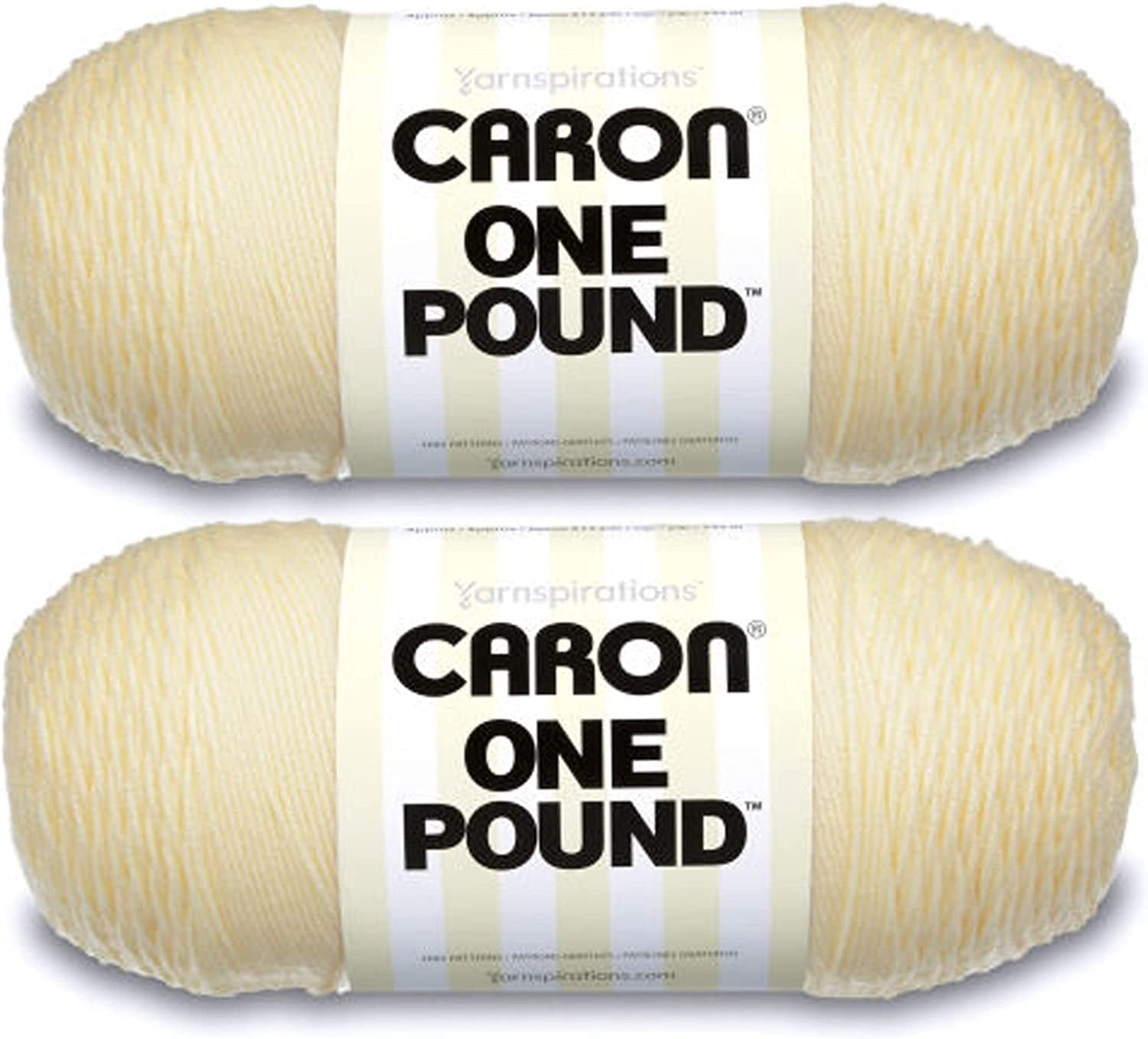 CARON One Pound Yarn, 2 Pack, Cream 2 Count - Walmart.com