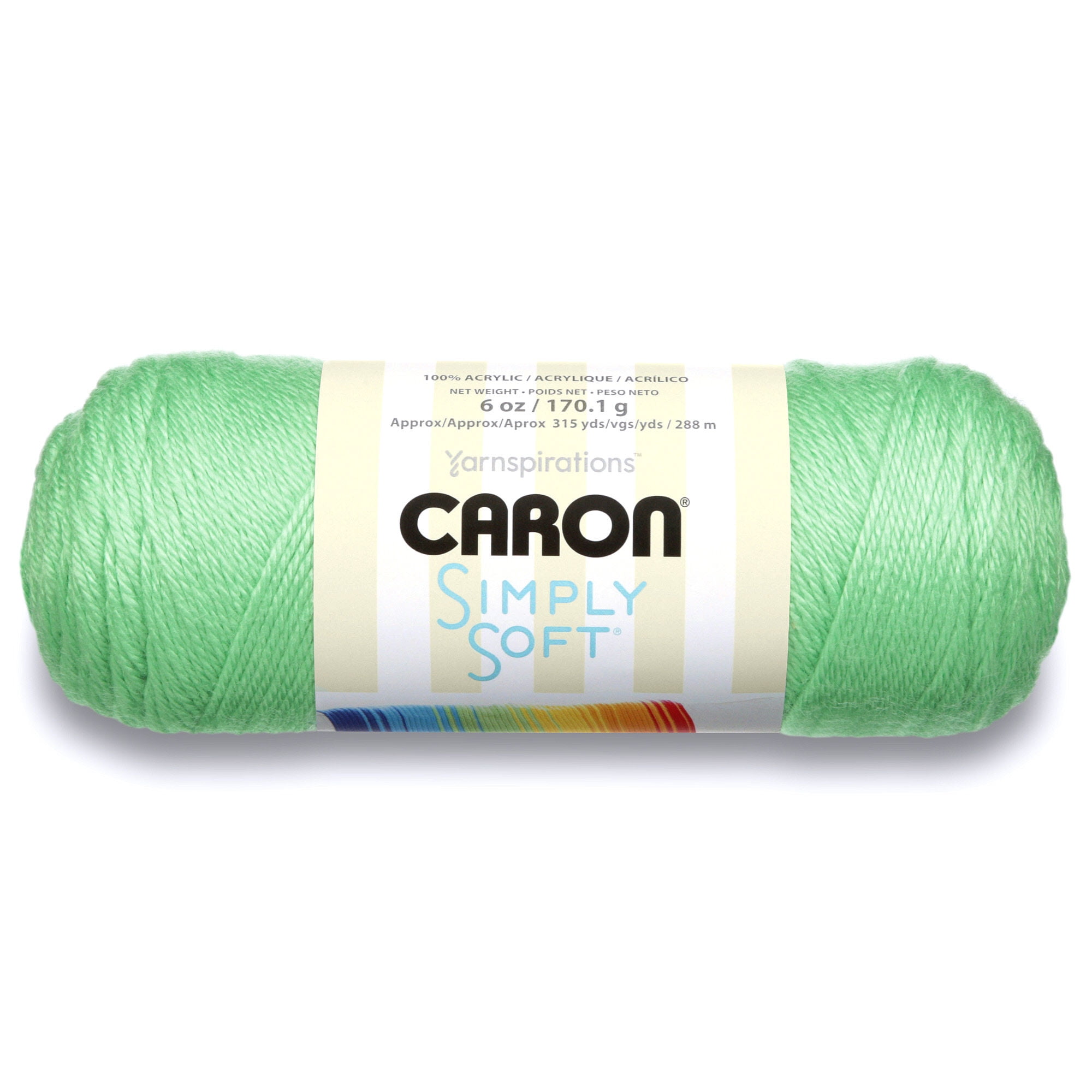 CARON SIMPLY SOFT BRITES YARN (170G/6OZ), LIMELIGHT - Walmart.com