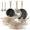 Camco Stainless Steel Nesting Cookware Set- Non Stick Pans and Pots ...
