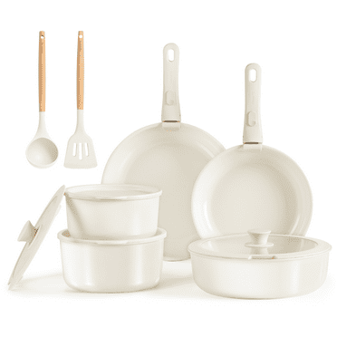 Astercook 23 Piece Ceramic Pots and Pans Set Non Stick, Cookware Set ...