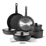 Ecolution Titanium Ceramic Easy Clean Endure Nonstick Cookware Set, 8 ...