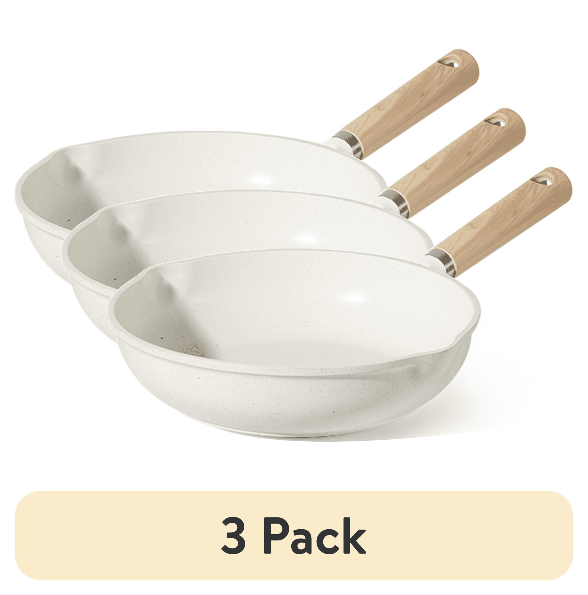 (3 pack) CAROTE Nonstick Frying Pan 8inch Skillet Induction White ...