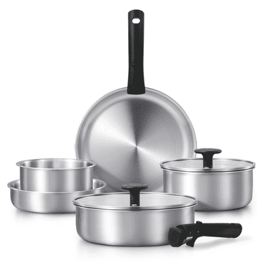 Brooklyn Steel Co. Venus Nonstick Aluminum 16-Pc. Cookware Set - Navy ...