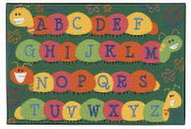CARPET CATERPILLAR FRIENDS GREEN KIDS VALUE RUG 4X6 - Walmart.com