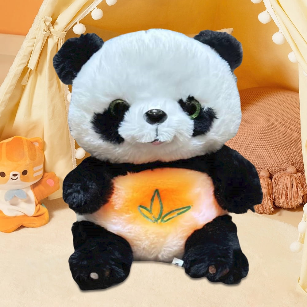 CARRFA Breathing Stuffed Animal, Soothing Breathing Bear Panda Plush ...
