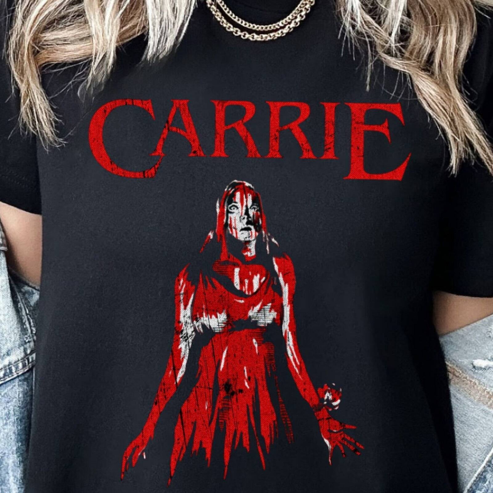 CARRIE Horror Movie T shirt Tshirt T-shirt Vintage Aesthetic Tee Shirt ...