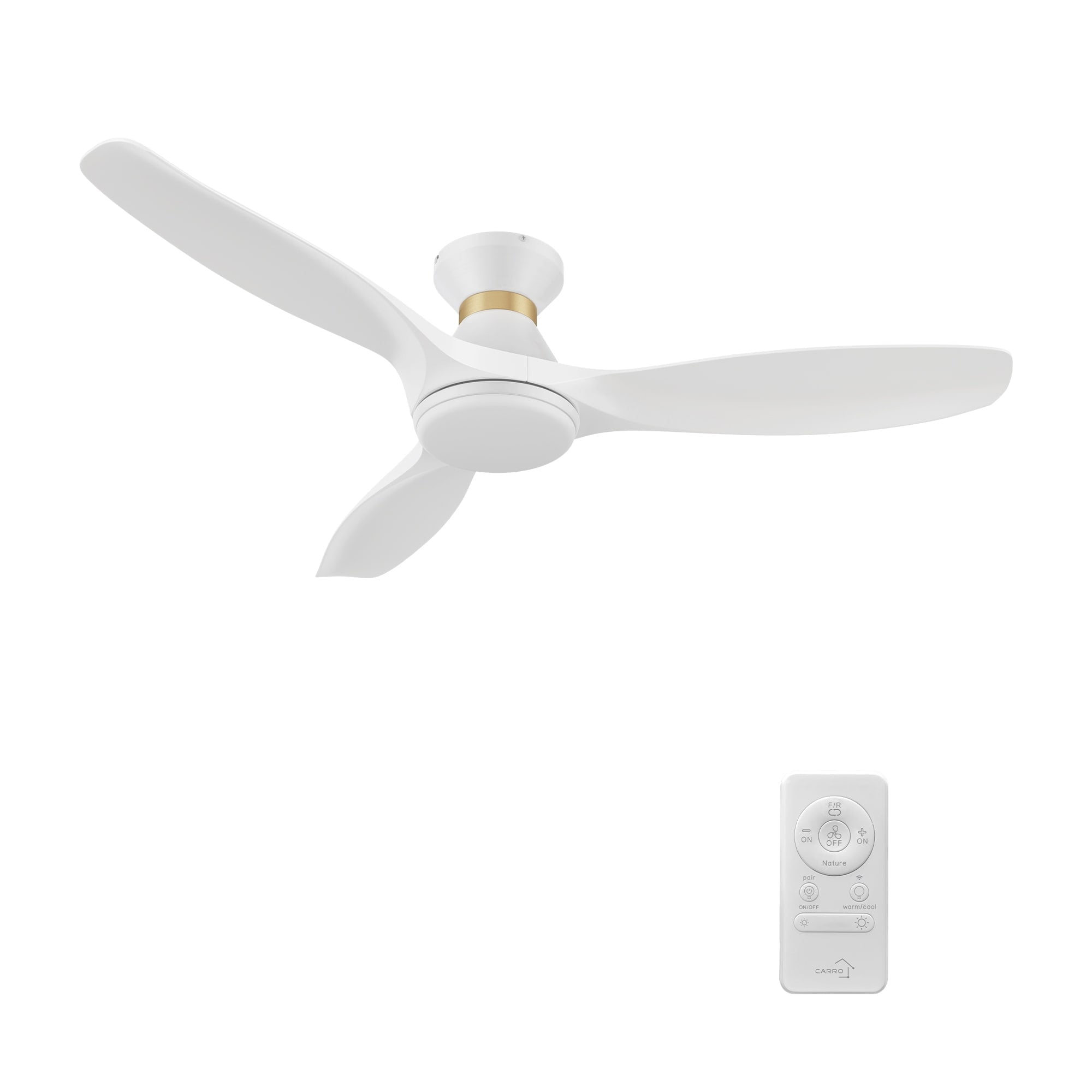 CARRO Apollo 52-inch Indoor Smart Ceiling Fan with Remote, Works with ...