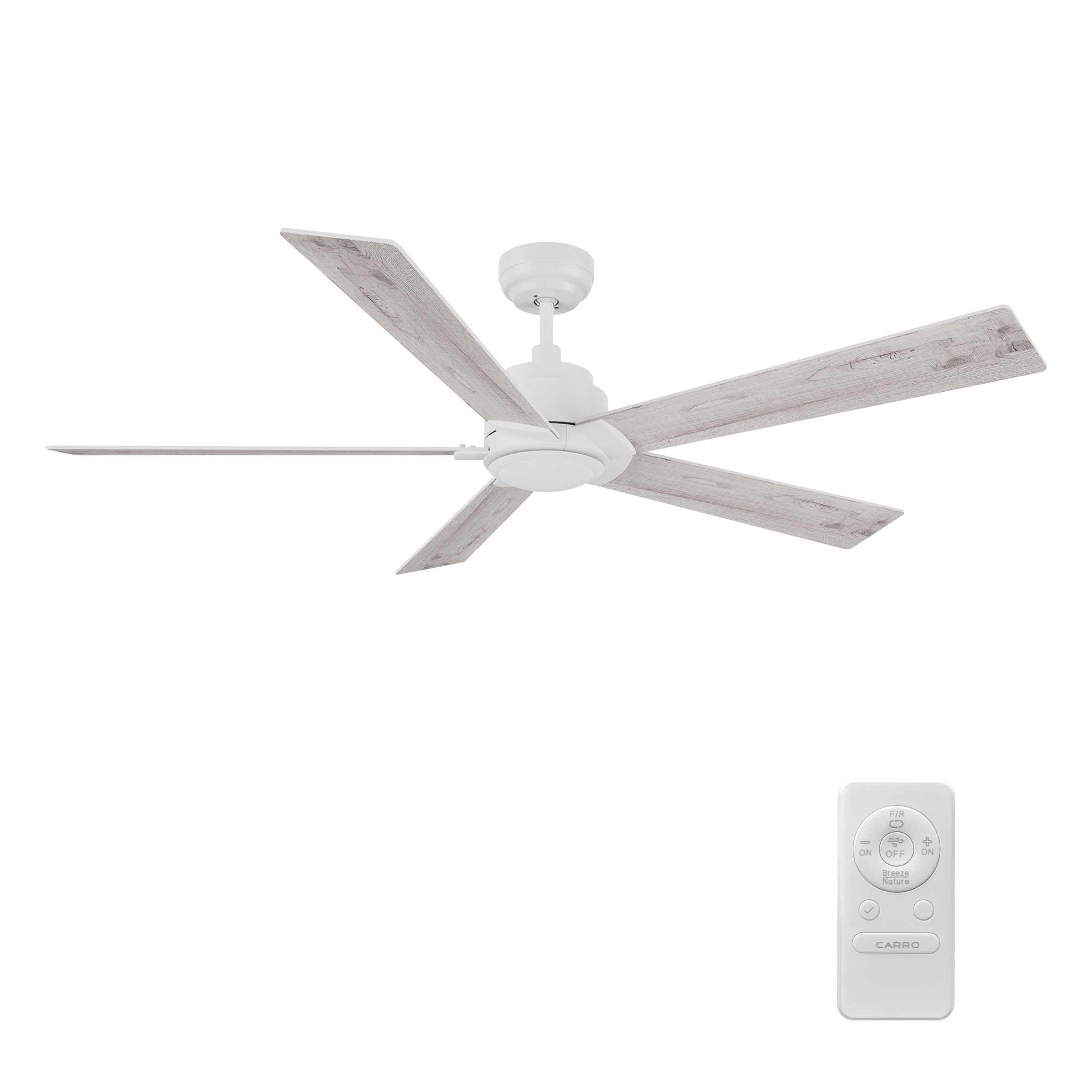 CARRO Bijou 60-inch Indoor Ceiling Fan with Remote and Reversible DC ...