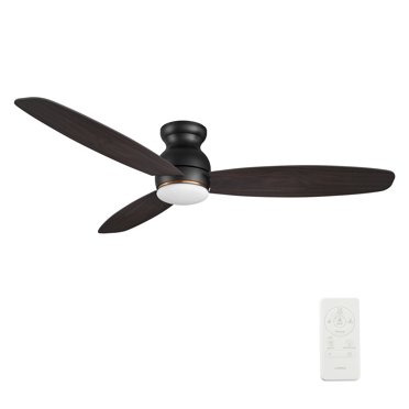 CARRO Reed 44-inch Indoor Ceiling Fan with Remote,Dimmable LED Light ...