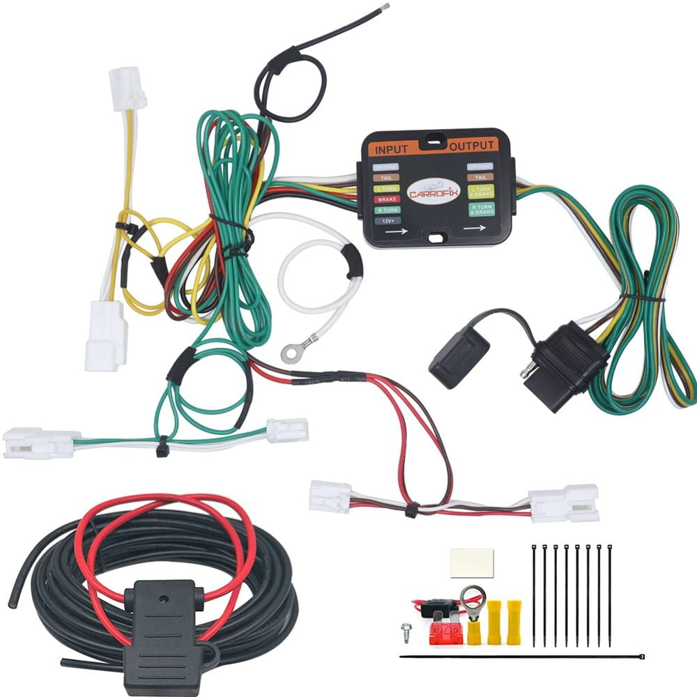CARROFIX Custom T-Connector 4-Way Flat Trailer Wiring Harness Fits for ...