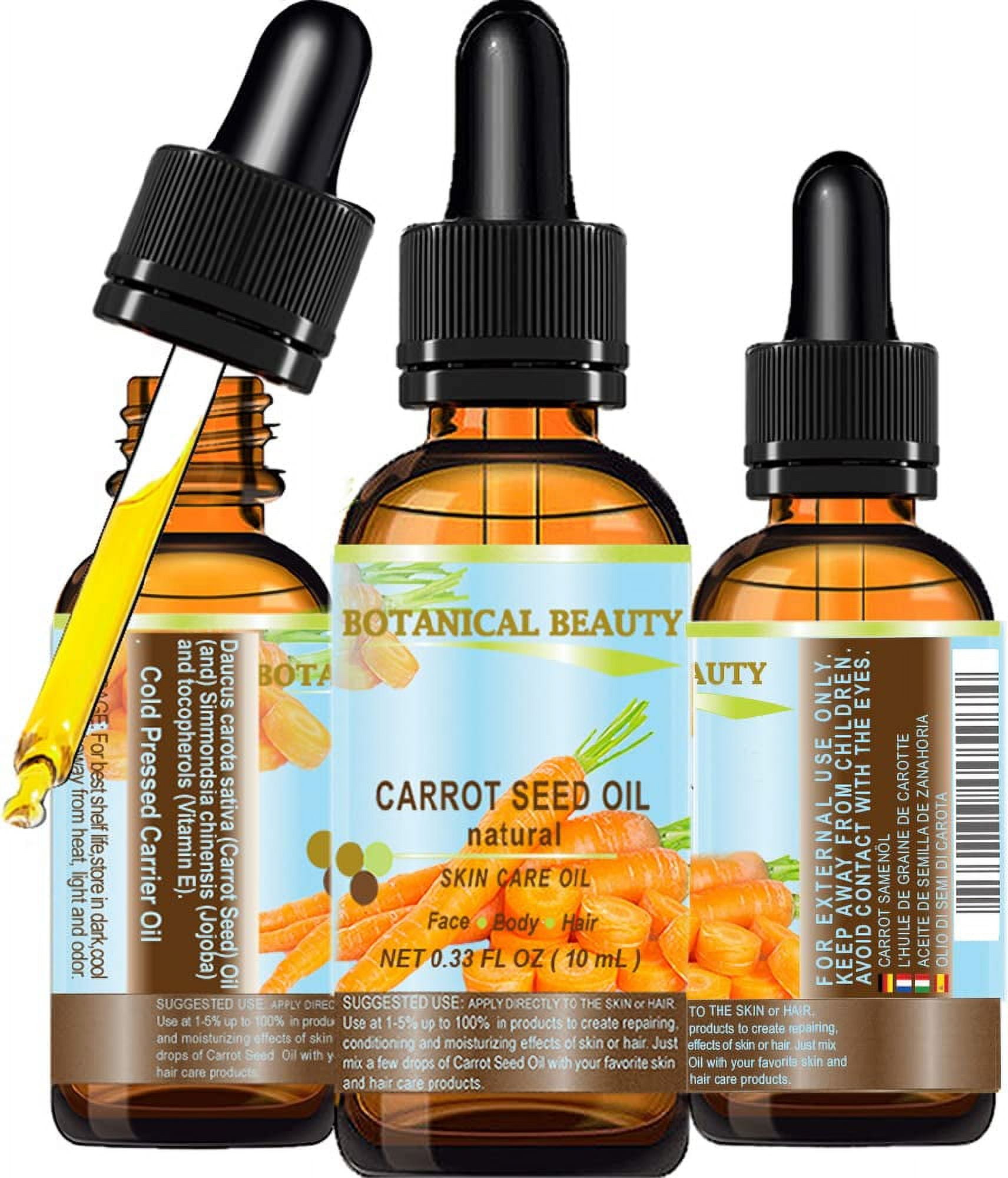 CARROT SEED OIL 100 SAF21 % Natural Cold Pressed Oil. 0.33 Fl.oz.- 10 ...