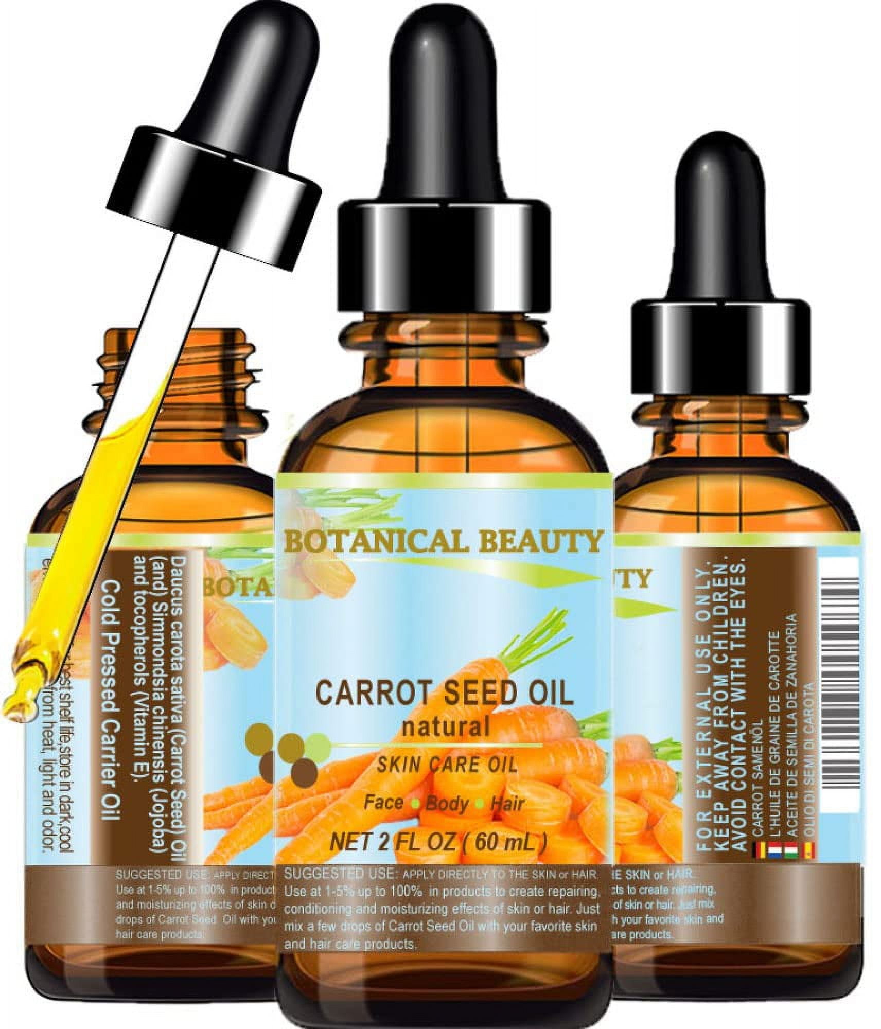 CARROT SEED OIL 100 STF9 % Natural Cold Pressed Carrier Oil. 2 Fl.oz ...