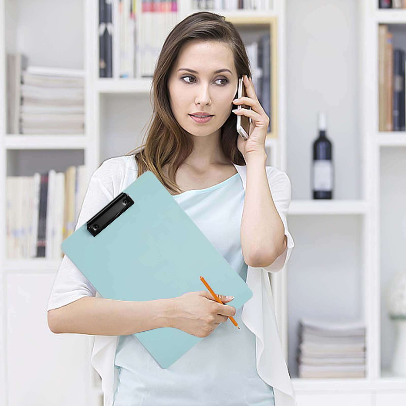 CARRYKING A5 Plastic Folder, Colored Clip Portfolio for School, Office ...