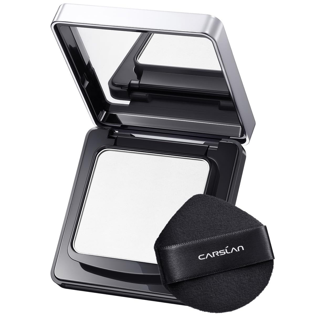 CARSLAN Oil Control Face Pressed Powder Compact, 24H Longlasting ...