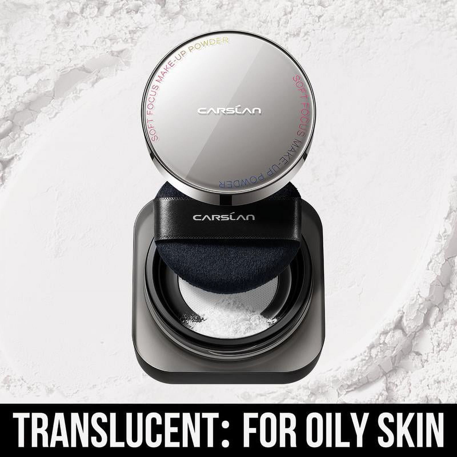 CARSLAN Soft Foucs Make-up Powder, Translucent Loose Setting Powder ...