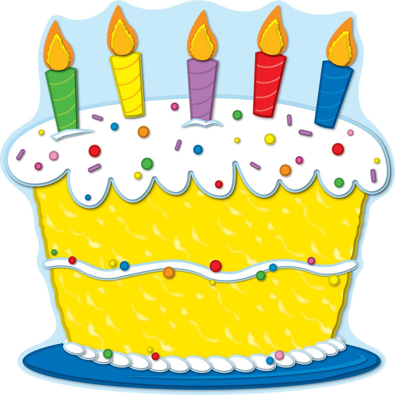CARSON-DELLOSA 2-Sided Decorations Birthday Cake 188025 - Walmart.com