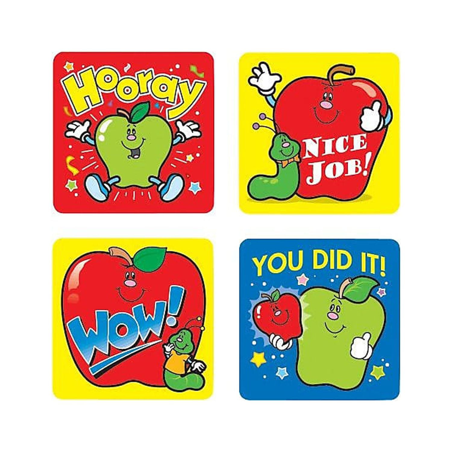 CARSON-DELLOSA Apples Motivational Stickers 601 - Walmart.com