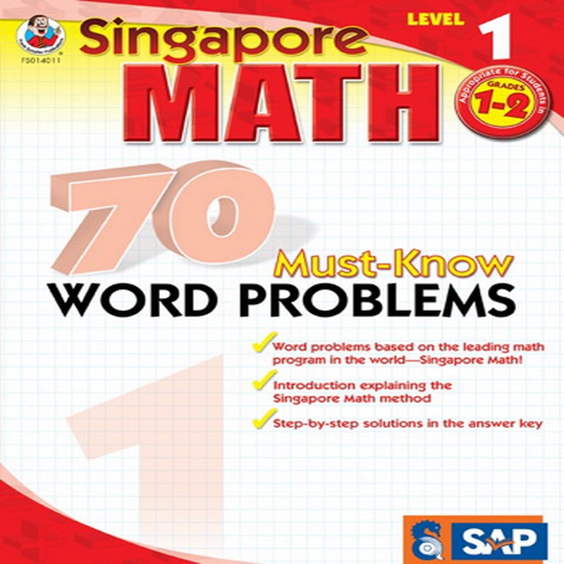 SINGAPORE MATH WORD PROBLEMS 1-2 [FS014011] - Walmart.com