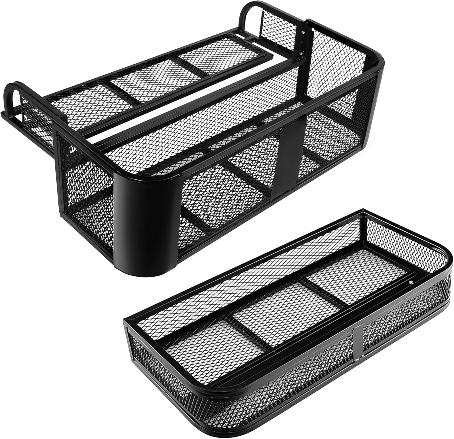 CARSTY ATV Rear Rack and Basket, Universal Heavy Duty Luggage Carrier ...