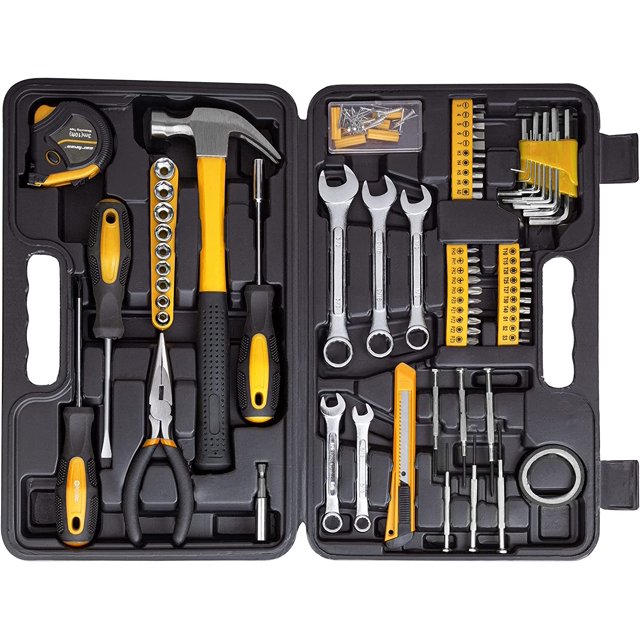 CARTMAN 148 Piece Tool Set General Hand Tool Kit with Plastic Toolbox ...