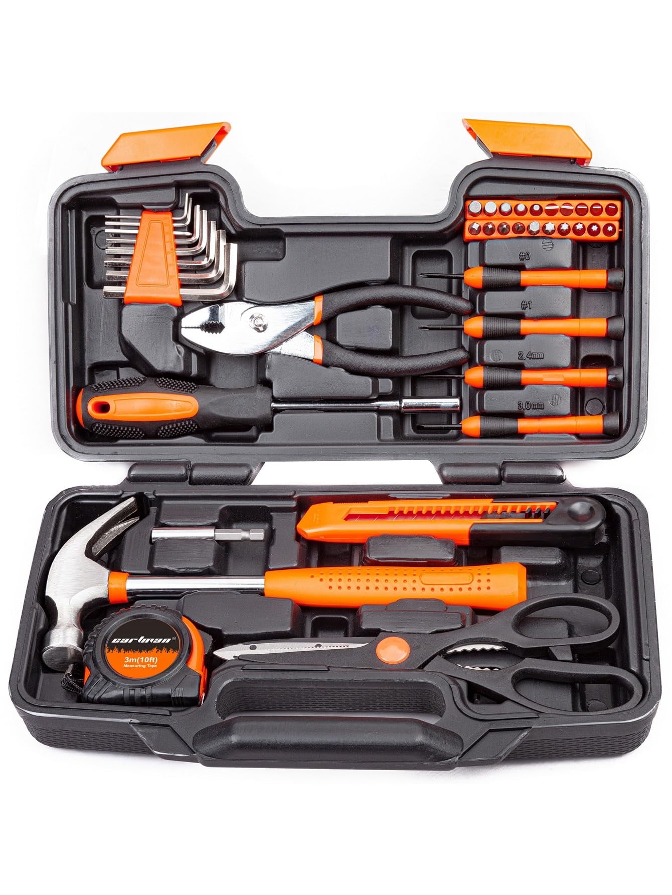 CARTMAN 39 Piece Tool Set General Household Hand Kit with Plastic ...